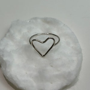 Heart Wire Ring - Etsy