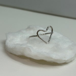 Heart Wire Ring - Etsy