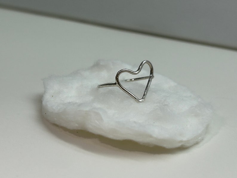 Heart Wire Ring - Etsy