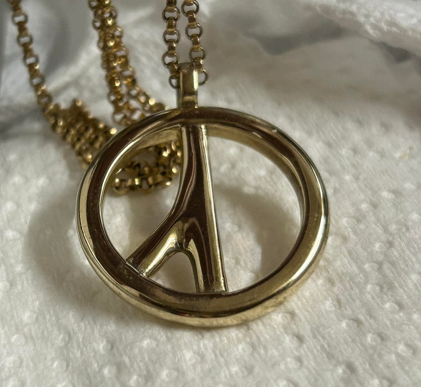 BROKEN PEACE SIGN Pendant - Etsy