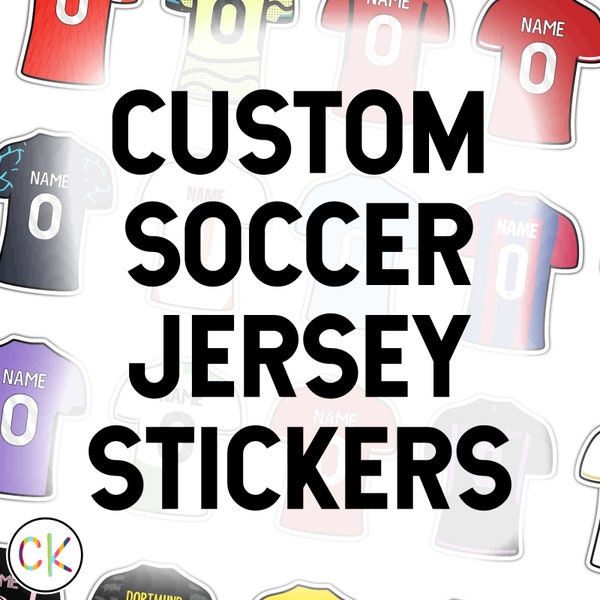 Soccer Number Stickers - Etsy