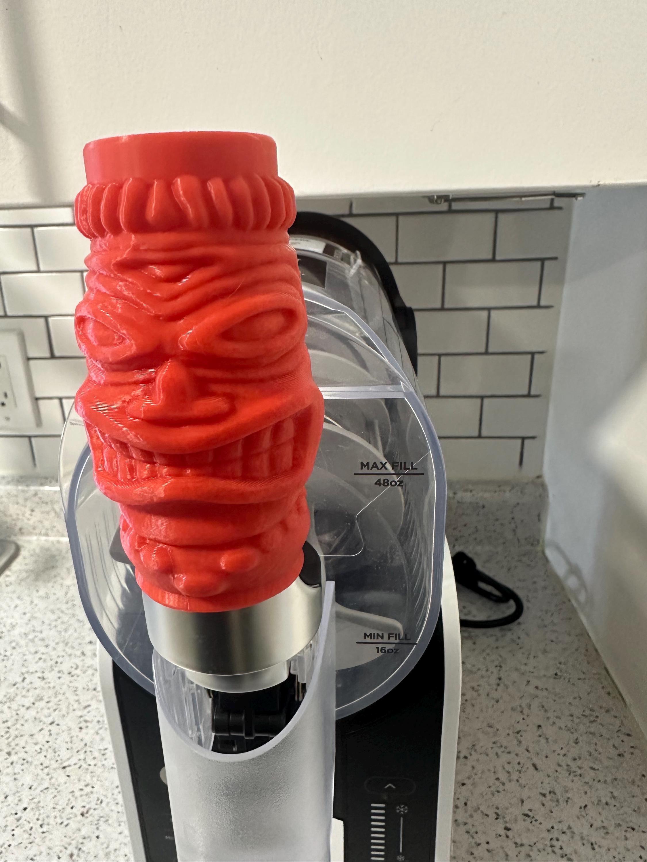 Tiki Man Handle STL File | Ninja Slushie | 3D Print | Hawaiian | Tiki ...