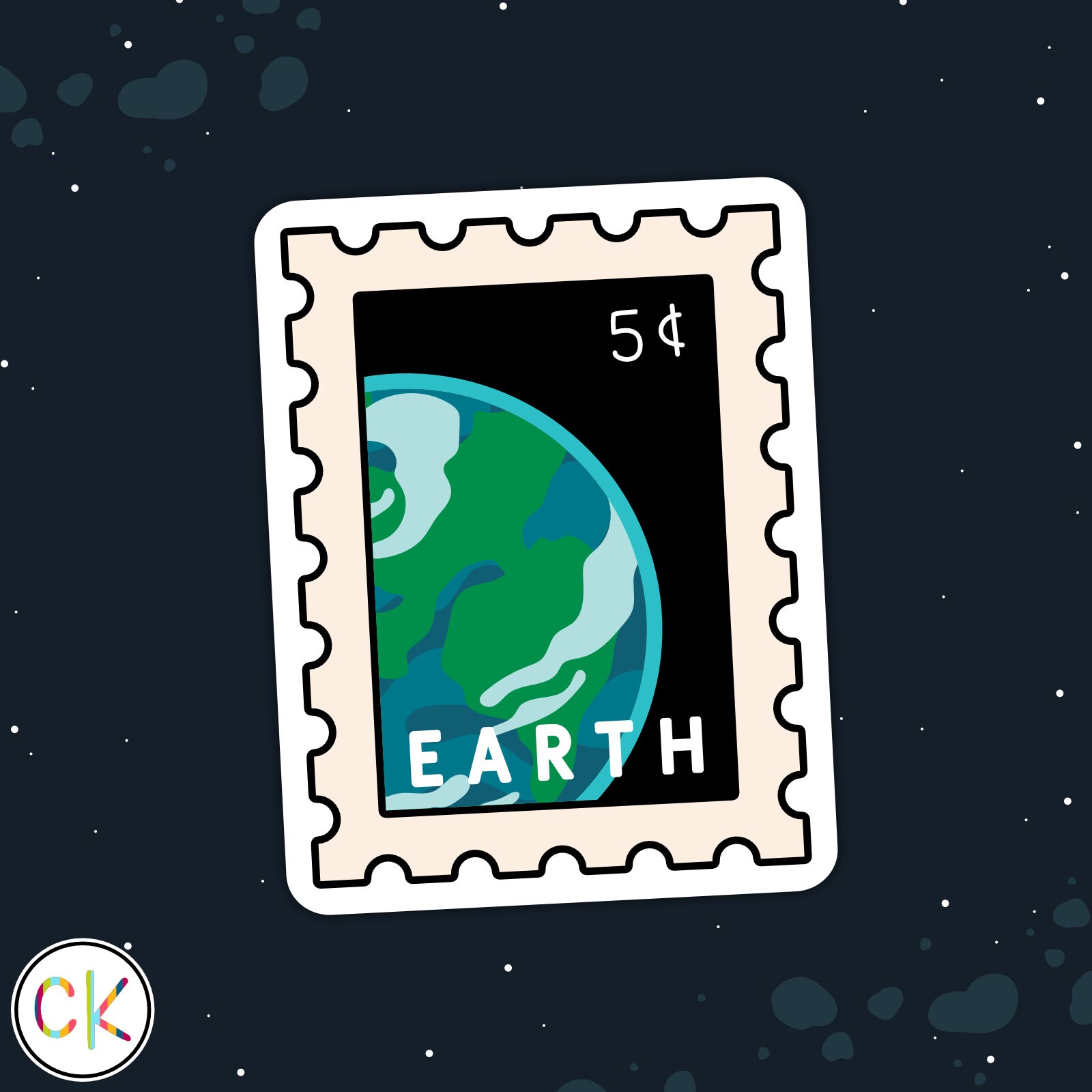 Solar System Postage Stamp Stickers Planet Stickers Fun Planet Stickers ...