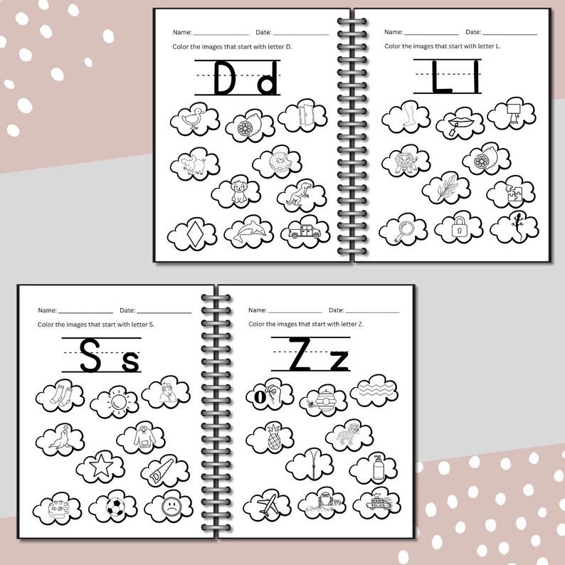 No Prep Printable Beginning Sounds, Alphabet, Letter, Sounds, Phonics ...