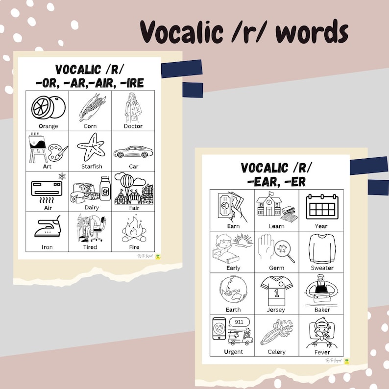 NO PREP /r/ Sound Worksheet, Phonics Activity, Vocalic /r/ Prevocalic ...
