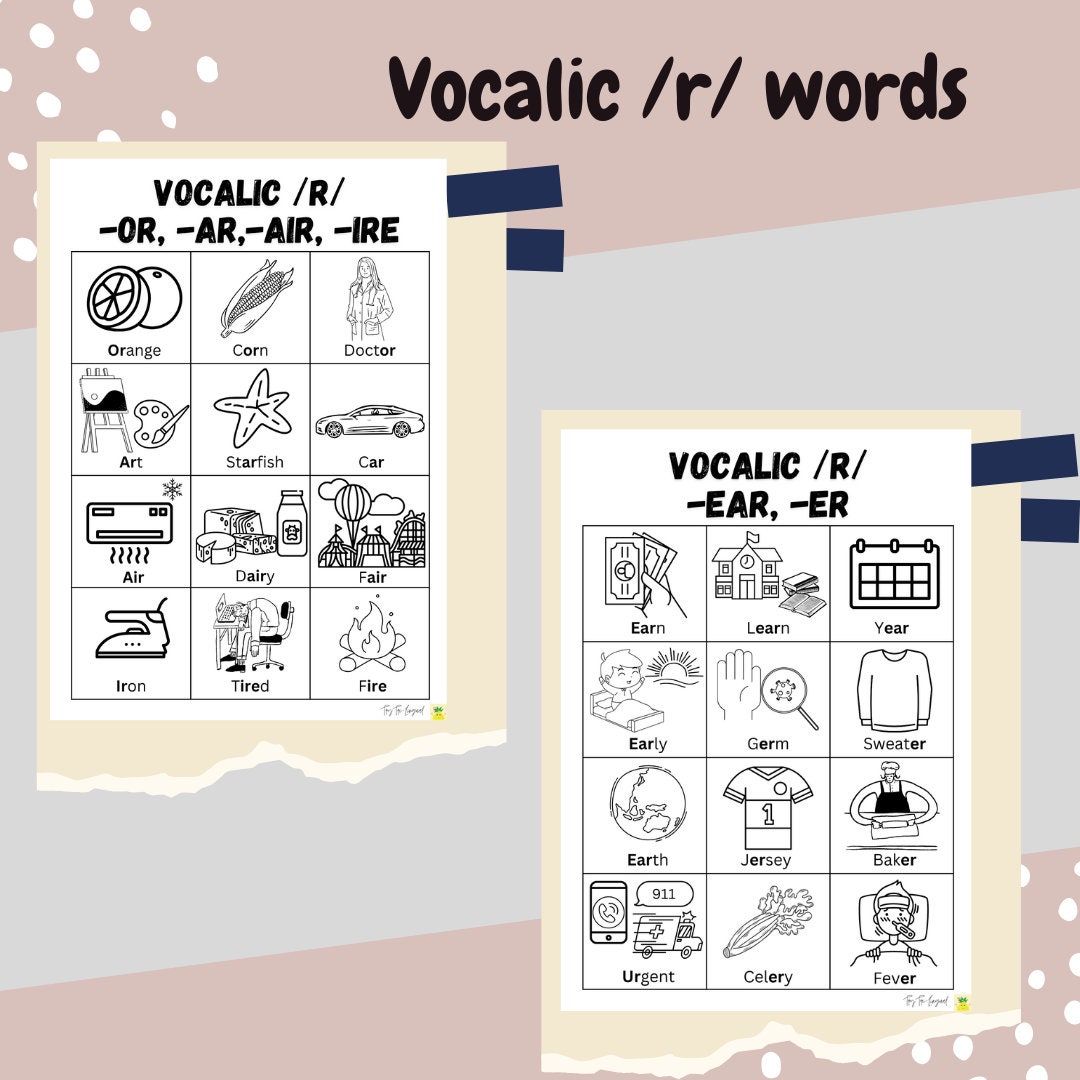 NO PREP /r/ Sound Worksheet, Phonics Activity, Vocalic /r/ Prevocalic ...