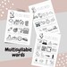 Printable Multisyllabic Words List, Coloring Activity for Preschoolers ...