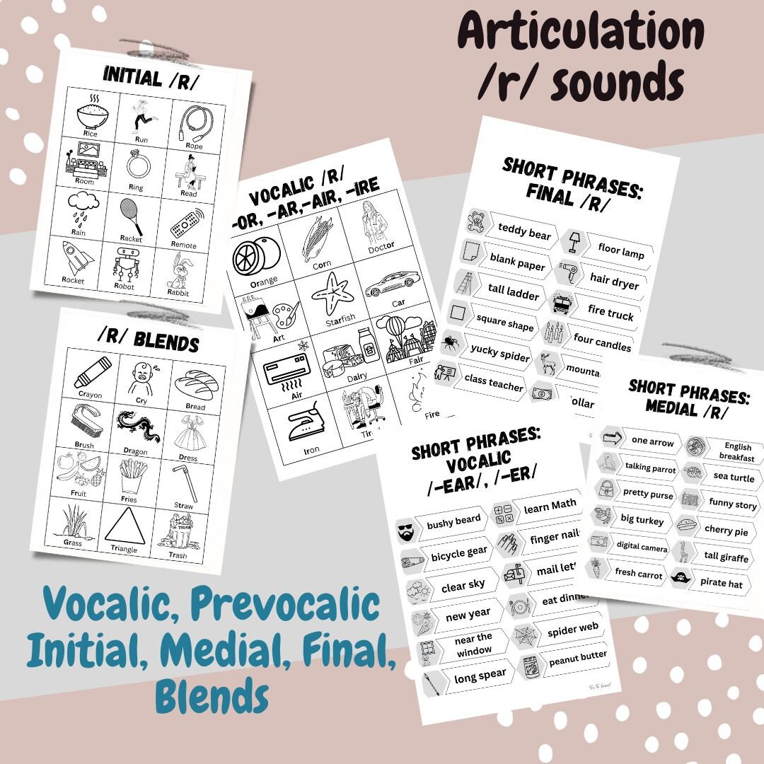 NO PREP /r/ Sound Worksheet, Phonics Activity, Vocalic /r/ Prevocalic ...