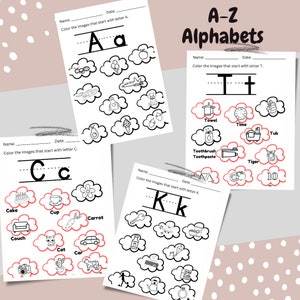 No Prep Printable Beginning Sounds, Alphabet, Letter, Sounds, Phonics ...
