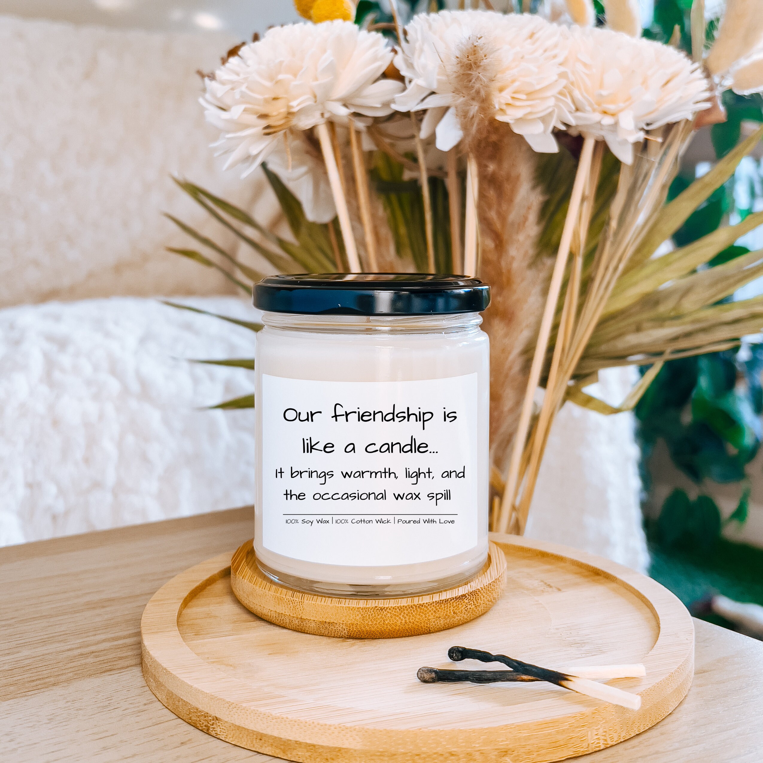 Friendship Candle, Best Friend Gift, Friendship Gift, Friend Gift, This ...