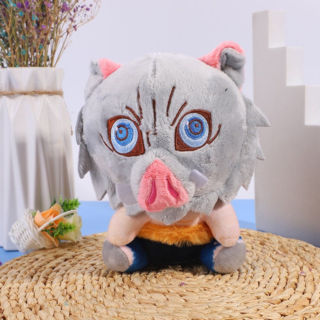 Anime Demon Slayer Inosuke Hashibira and Kaigaku Plush Toys - Etsy