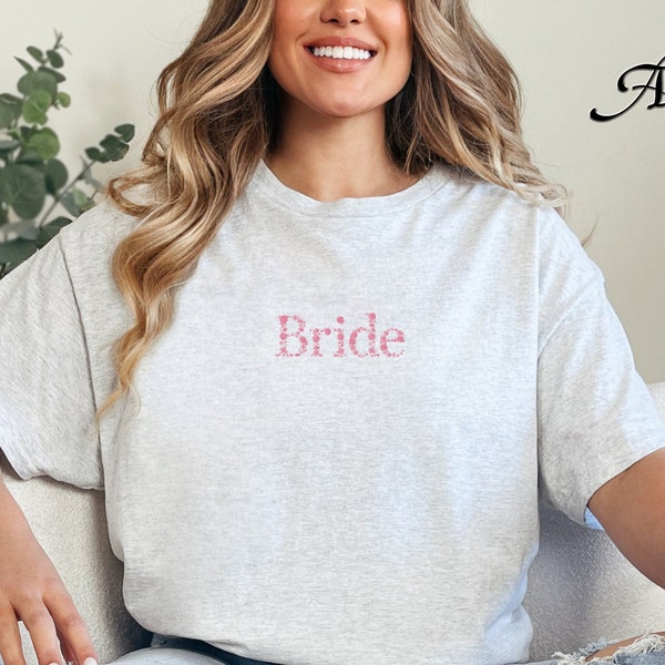 Embroidered Bride Shirt - Etsy