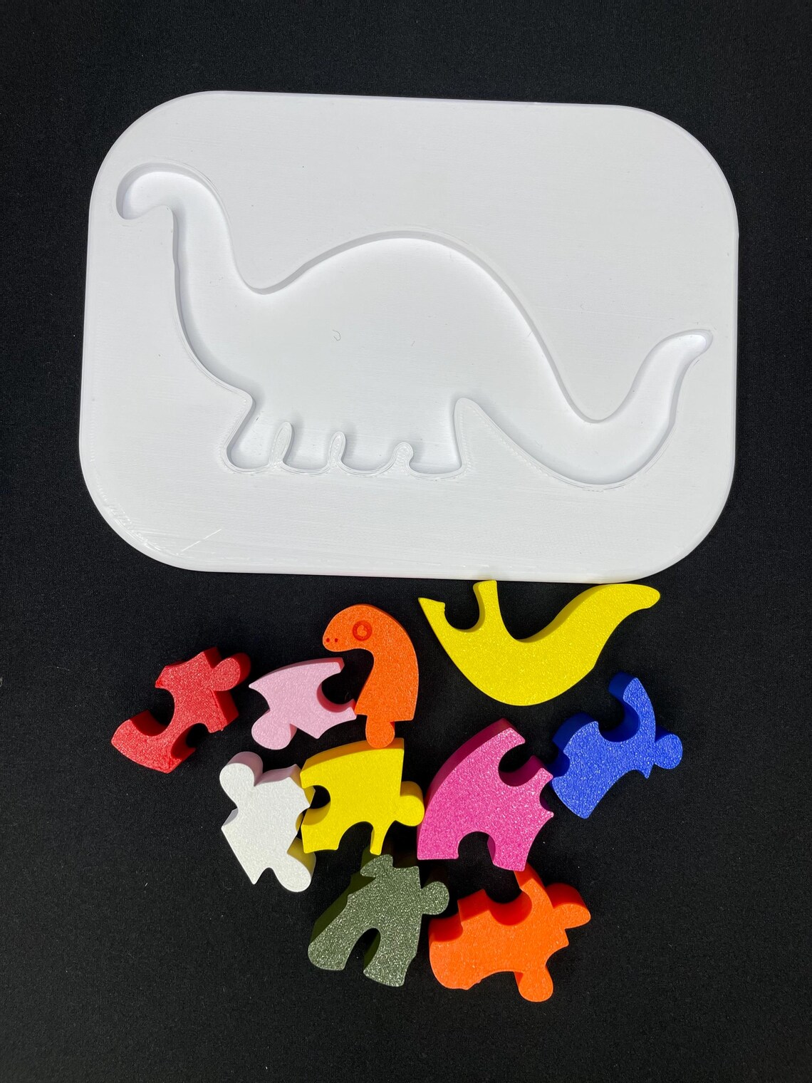 Dinosaur Puzzles Set of 4 Brontosaurus Pterodactyl Triceratops ...