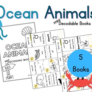 Ocean Animals Decodables With Teachers Guide - Etsy