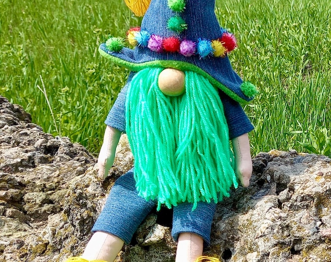Pattern Pdf Scandinavian Denim Gnome, House Home Decor, DIY Handmade ...