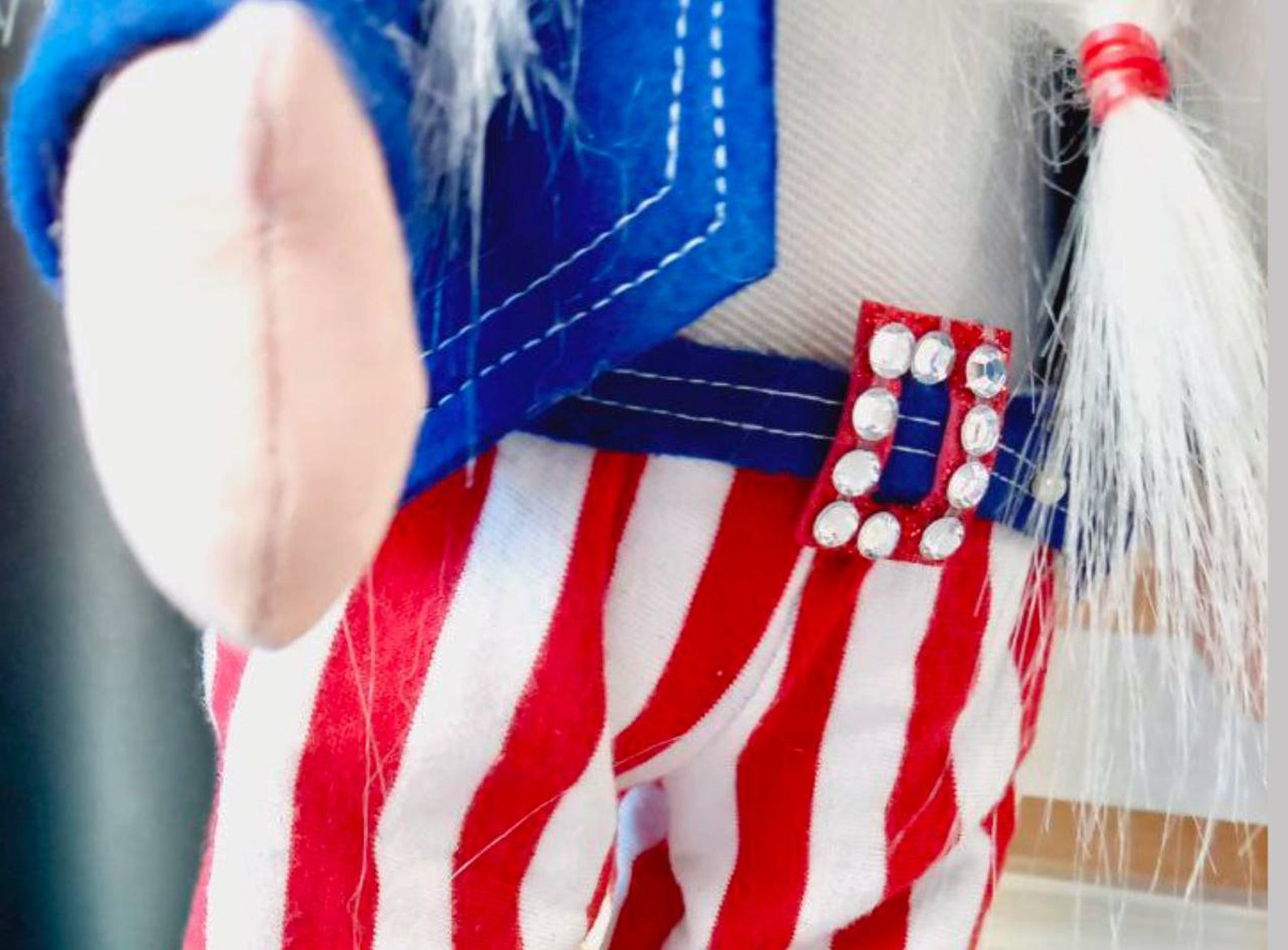 Gnome in Uncle Sam Costume Pattern PDF Scandinavian Gnome; Pariotick ...