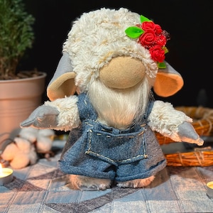 Sheep Costume Gnome PDF Pattern+ Video Tutorial DIY Scandinavian Spring ...