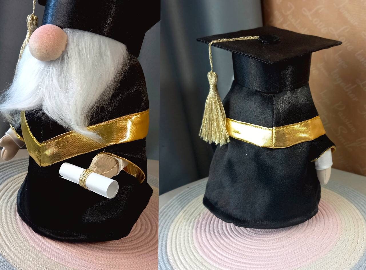 Graduate Gnome Pattern Pdf Scandinavian Gnome in a Conglomerate Cap ...