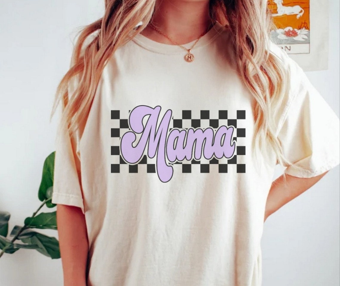 Retro Checkered Mama 4 PNG SVG, Mama Png, Cool Mom Png, Checkerboard ...
