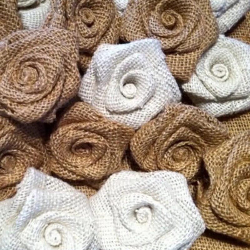Large Burlap Flower - Etsy