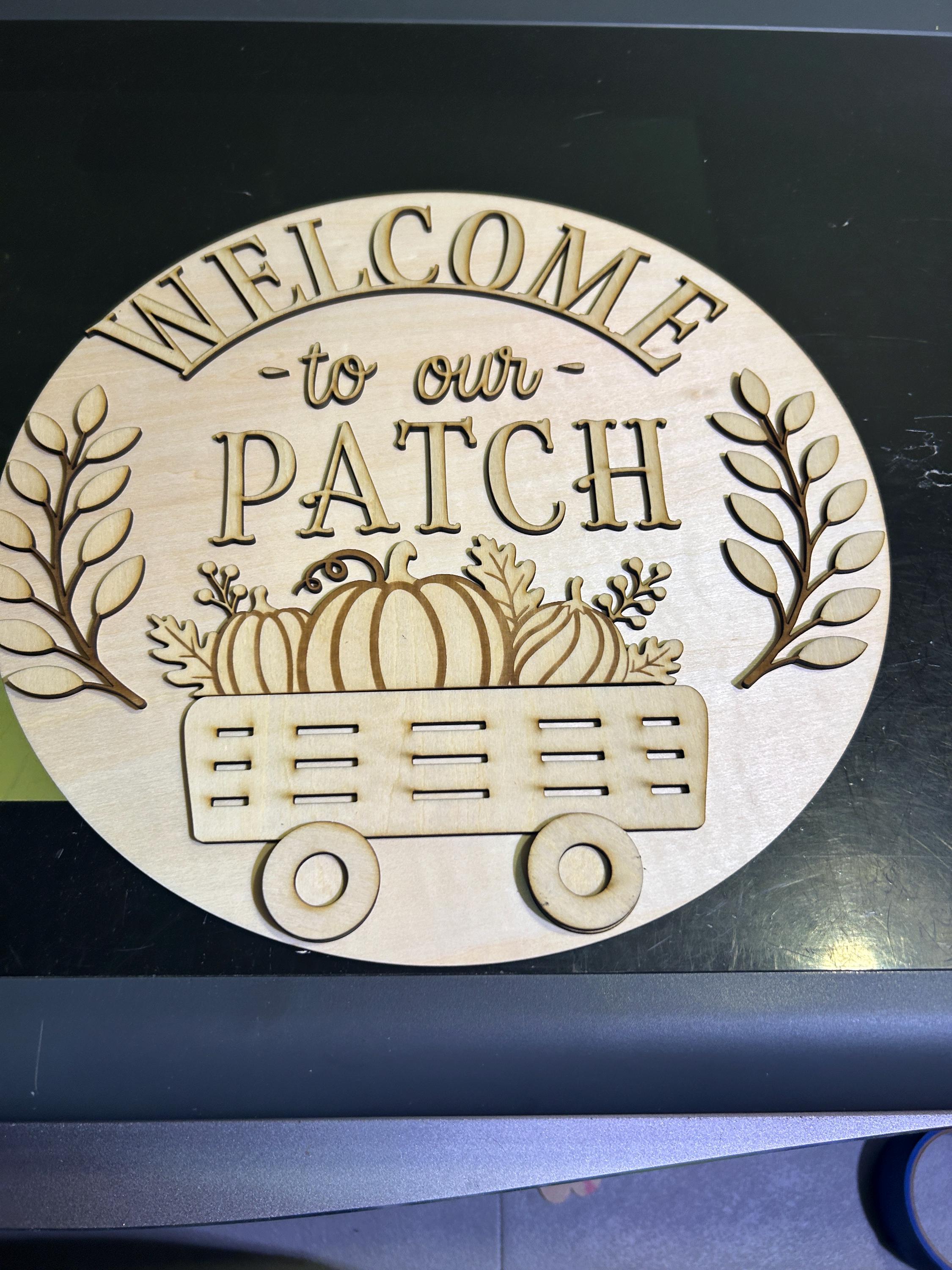 DIY Fall Door Hanger Kit: Unfinished Wood Welcome Sign - Etsy Canada