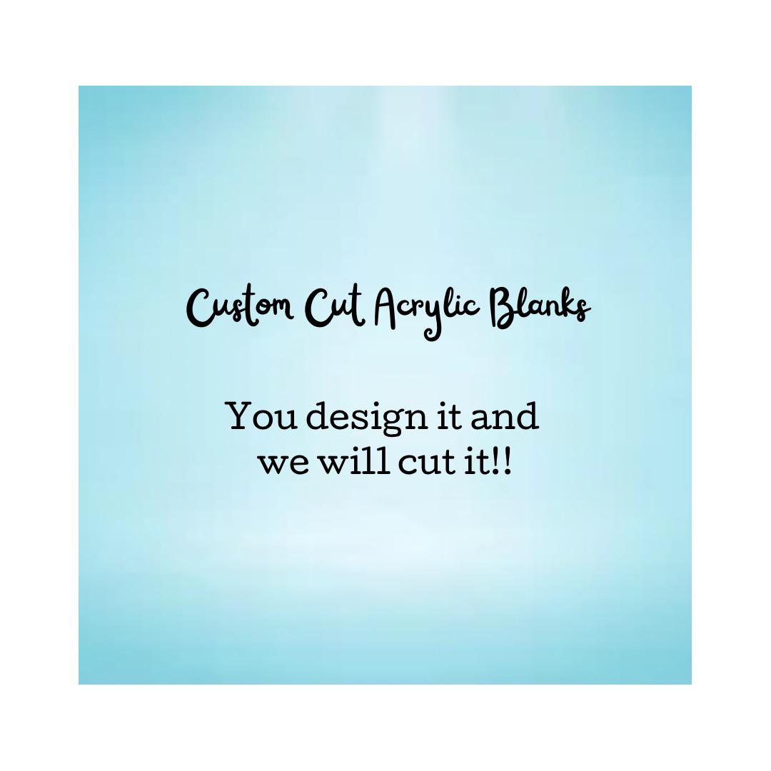 Custom Cut Clear Acrylic Blanks: DIY Craft Supplies - Etsy