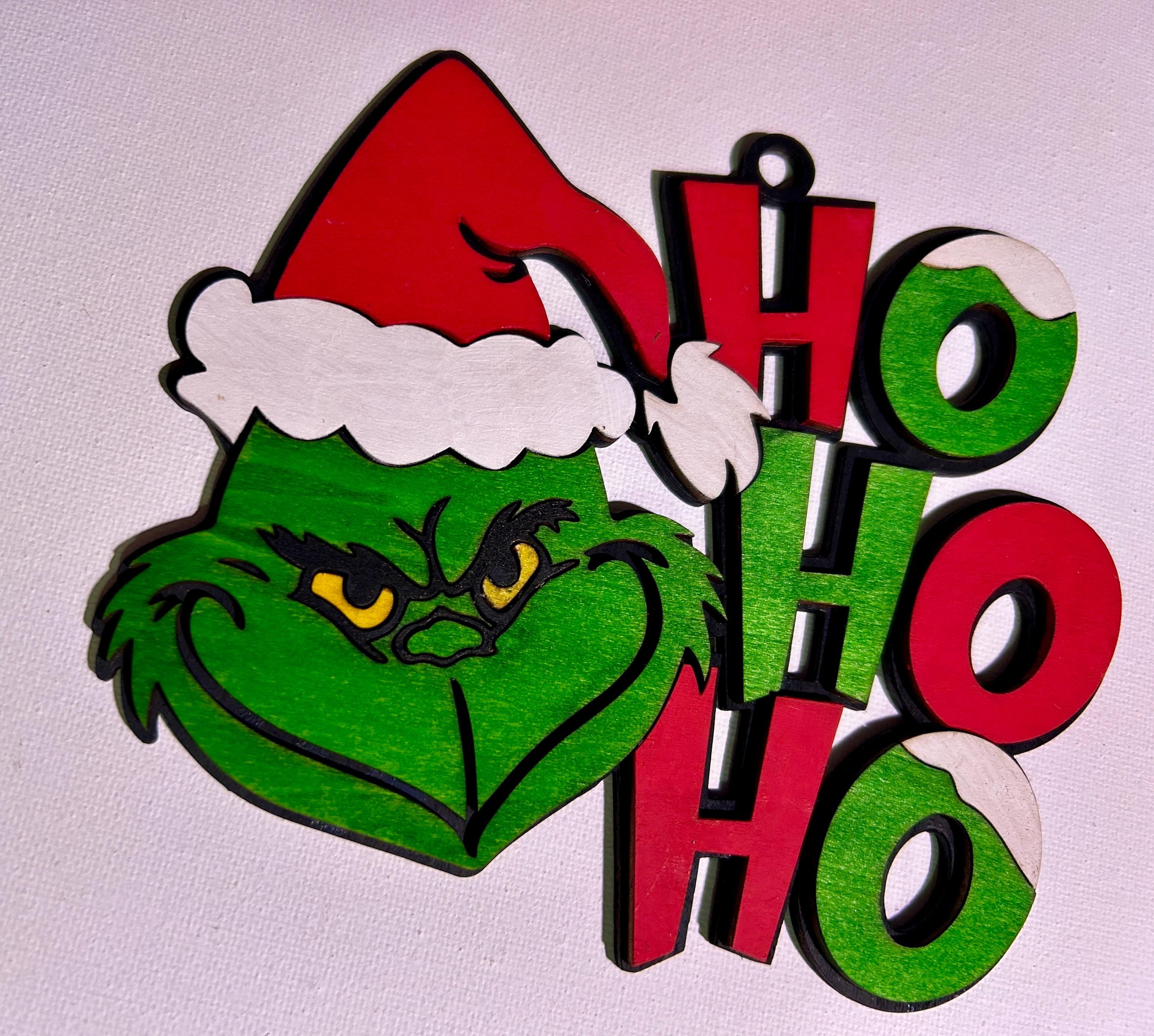 Mean Green Holiday Character Ornament Hohoho - Etsy