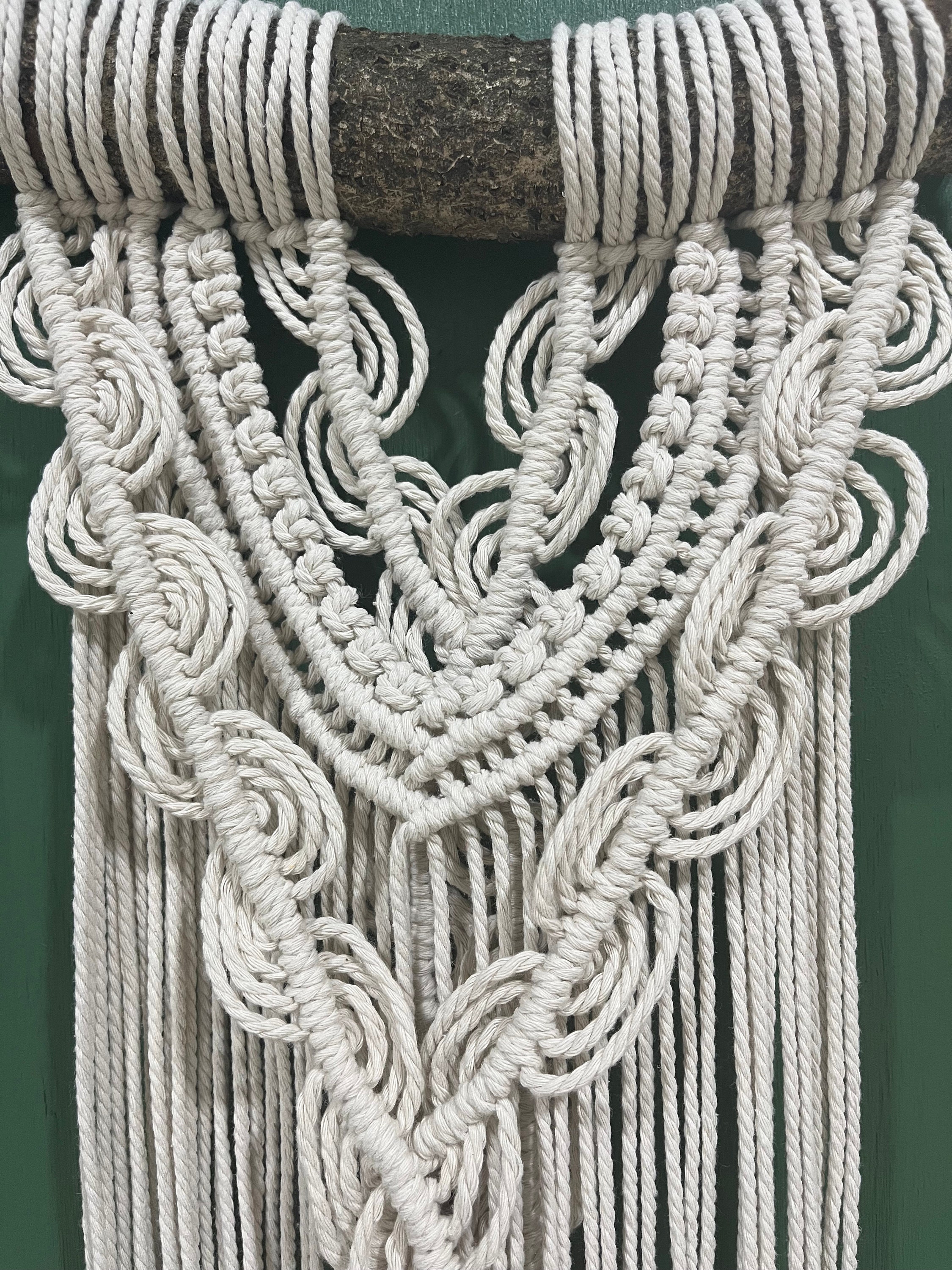 Wave Pattern Layered Macrame Wall Hanging - Etsy