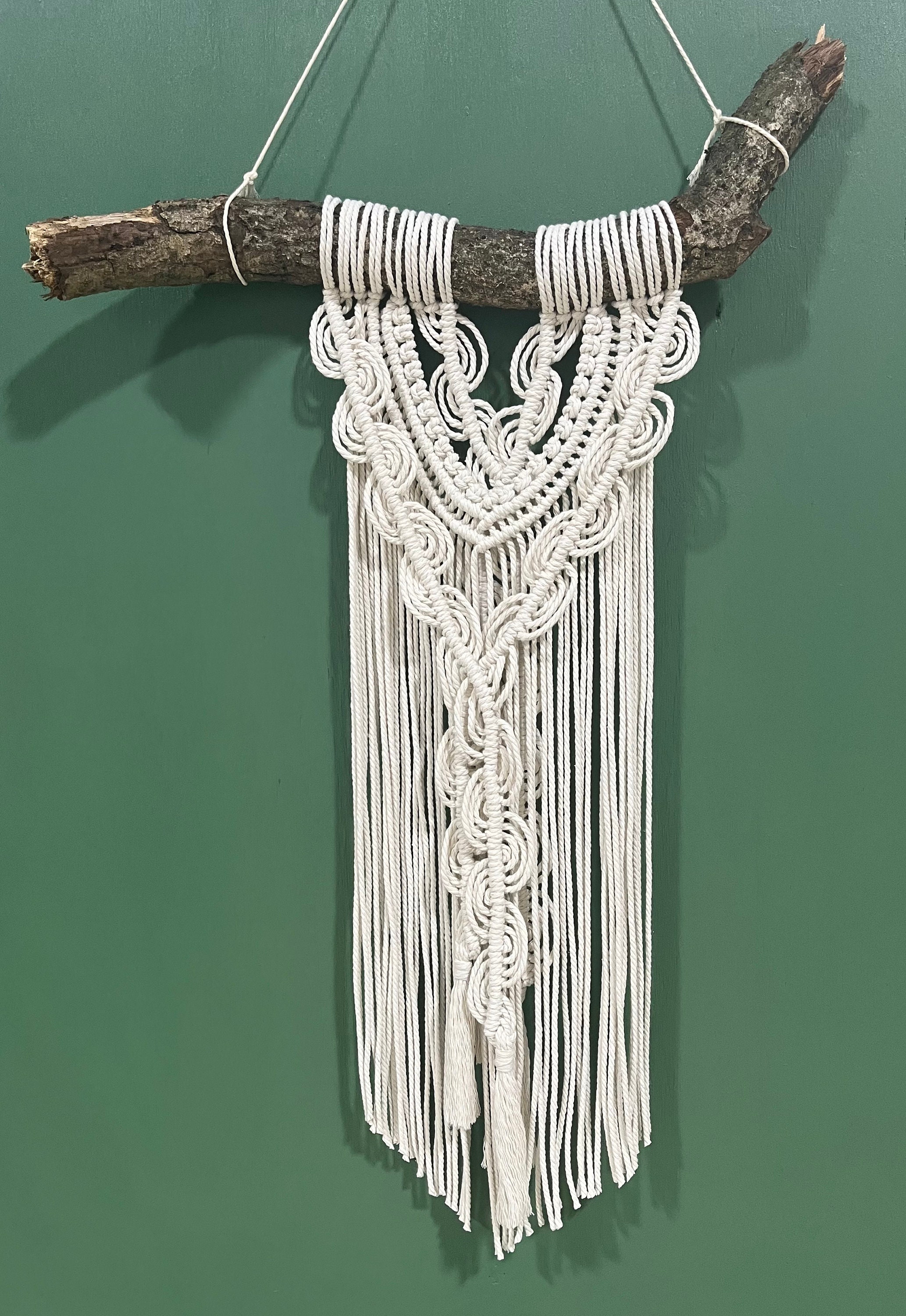 Wave Pattern Layered Macrame Wall Hanging - Etsy