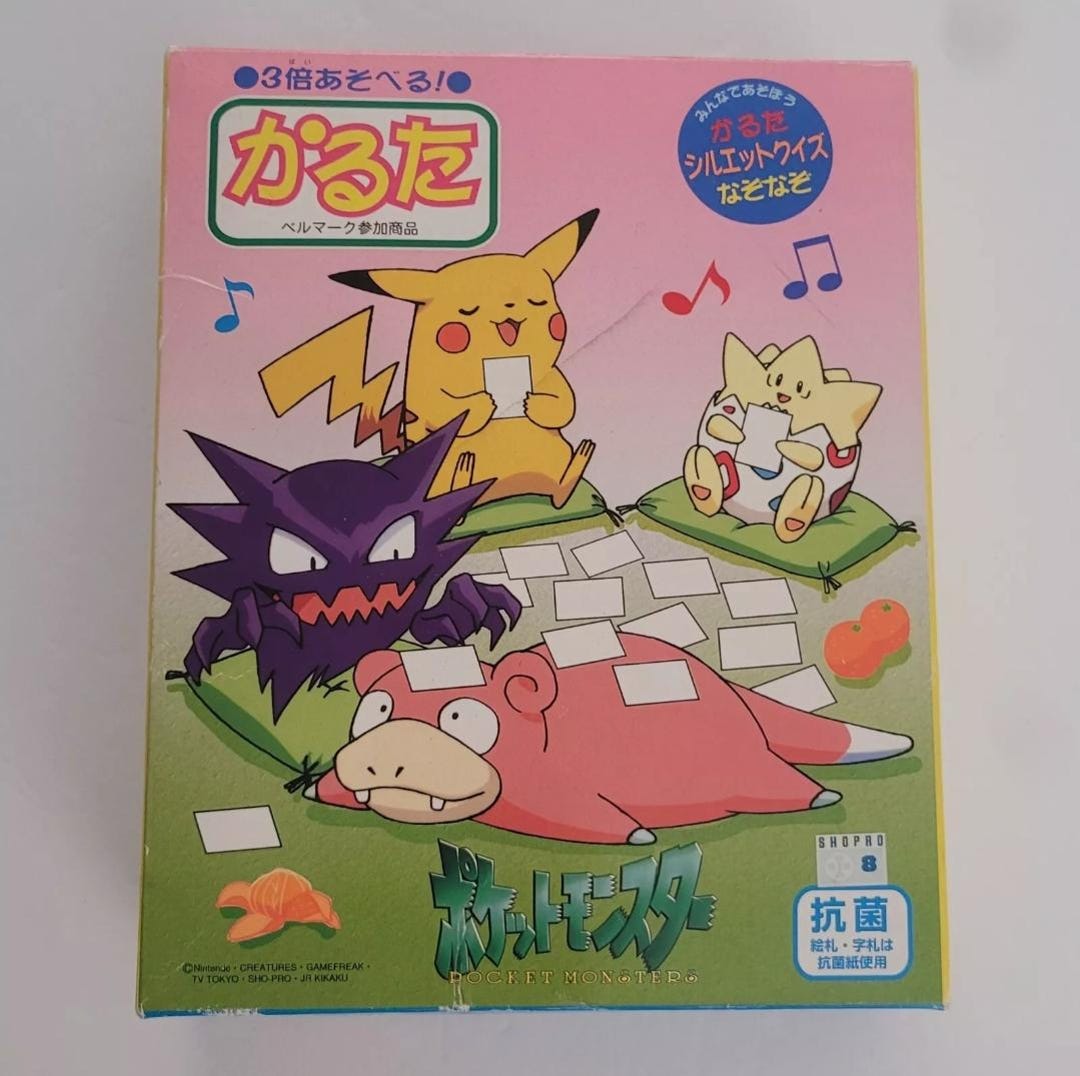 Vintage Japanese Pocket Monsters Pokemon Card Game Karuta Nintendo ...