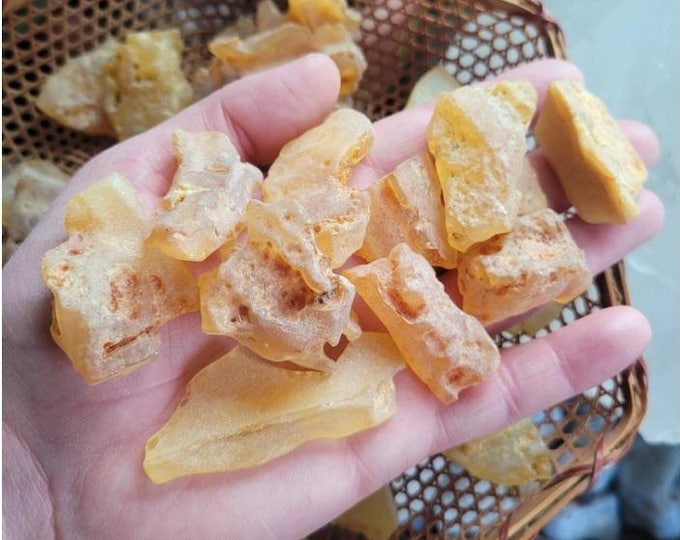 Raw Copal Amber Crystal Solar Plexus Chakra Healing Stones Natural ...