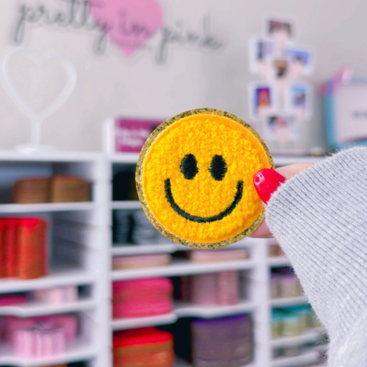 Smiley Face Patch, Small Hat Patches, Iron on Patch, Trucker Hat Patch ...