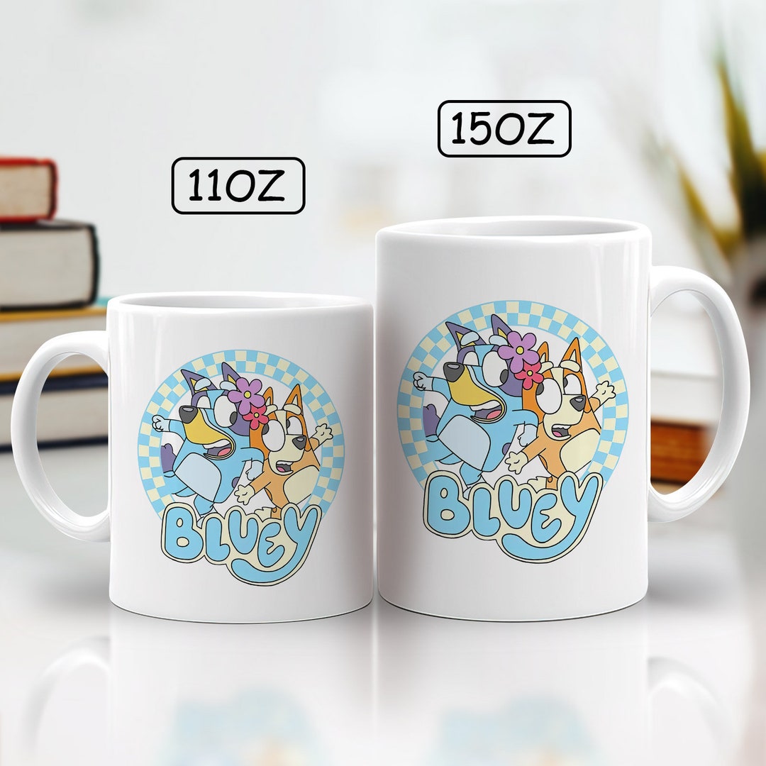 Bluey and Bingo Mug, Bluey Mug, Bluey Chilli Heeler Mug, Funny Bluey ...