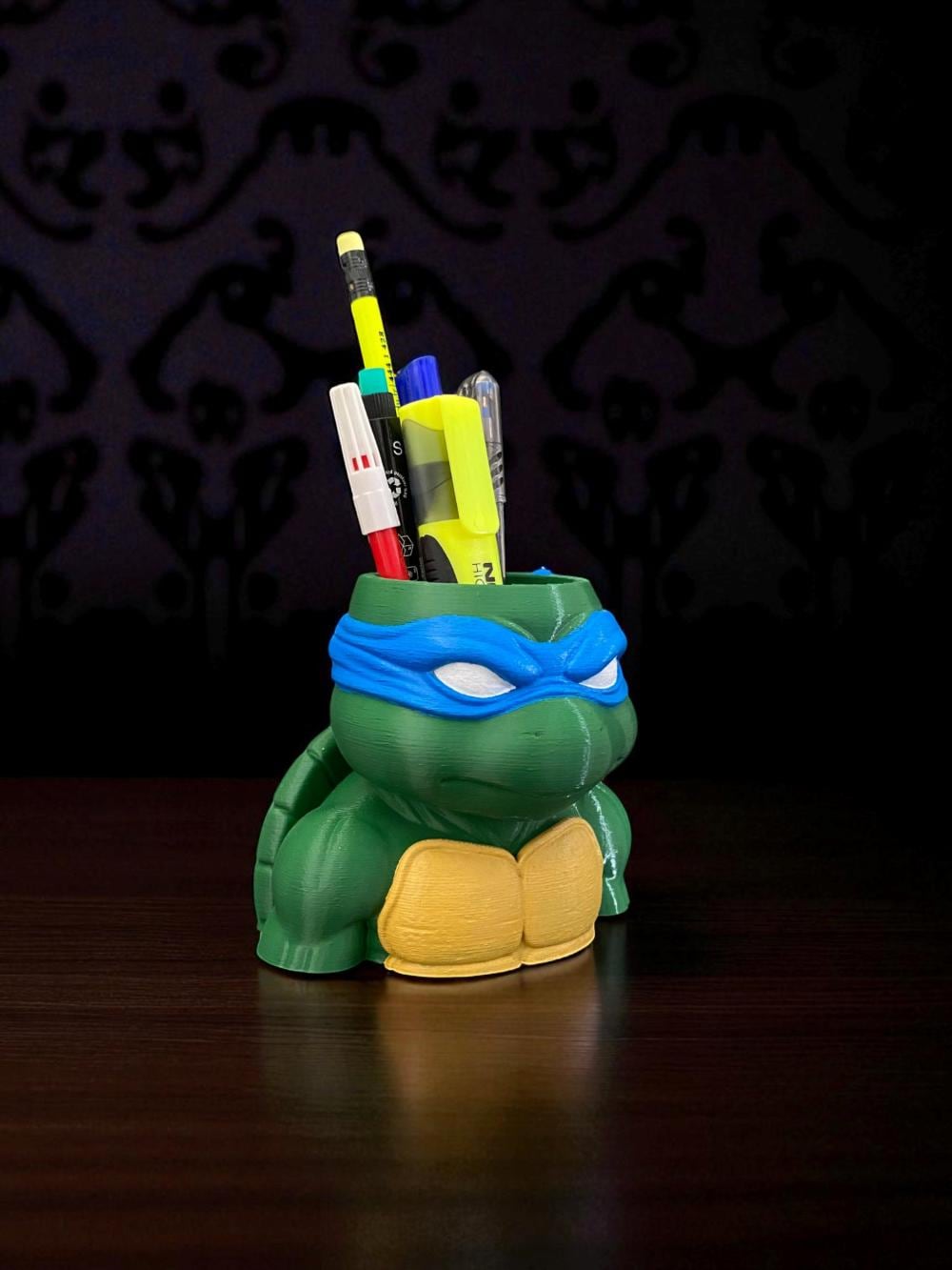 Ninja Turtle Pen Holder and Desk Organizer – Pencil, Brush, Makeup, and ...
