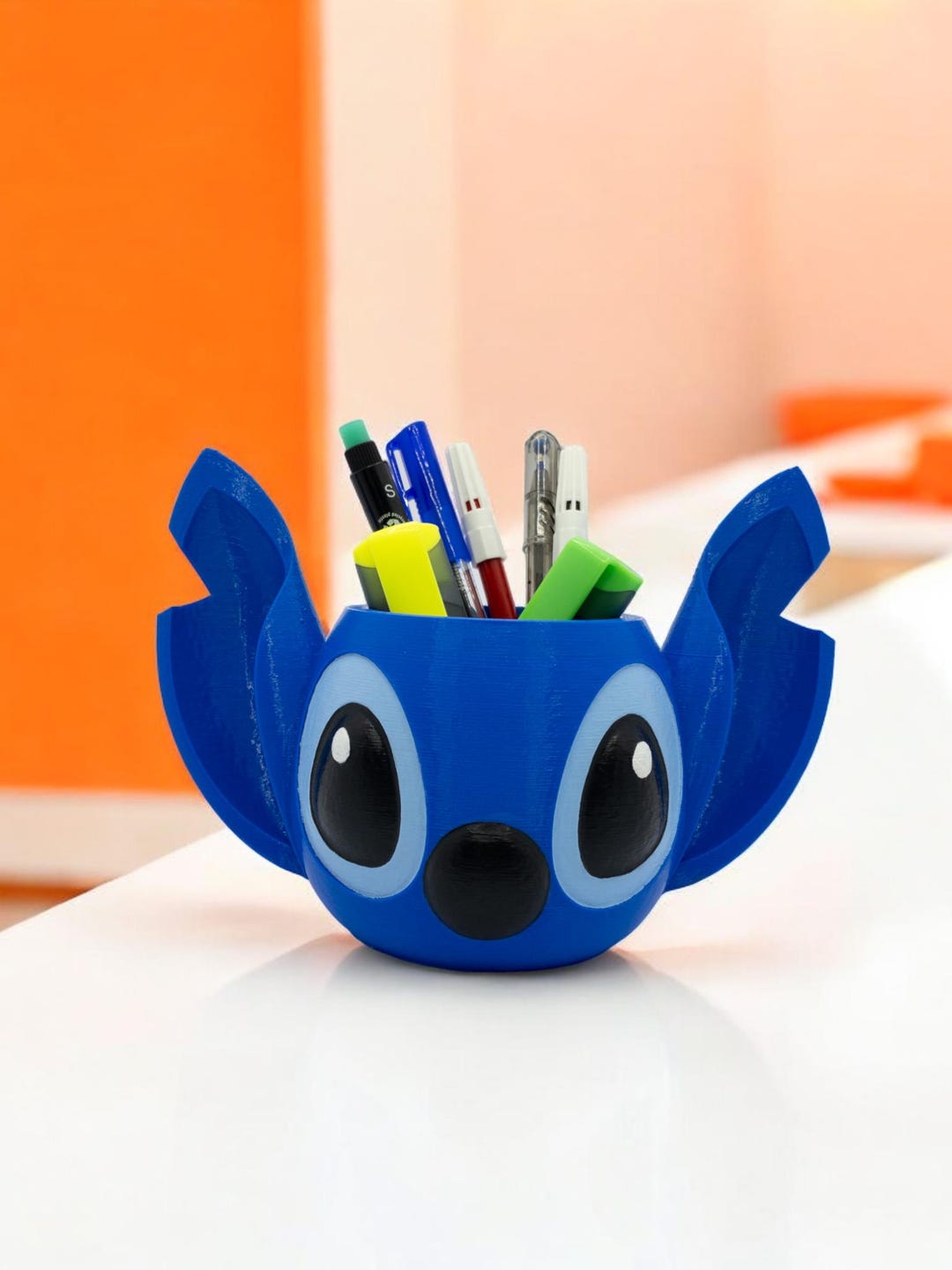 Stitch Design Desktop Pencil Holder, Brush Holder, Decorative Desk ...