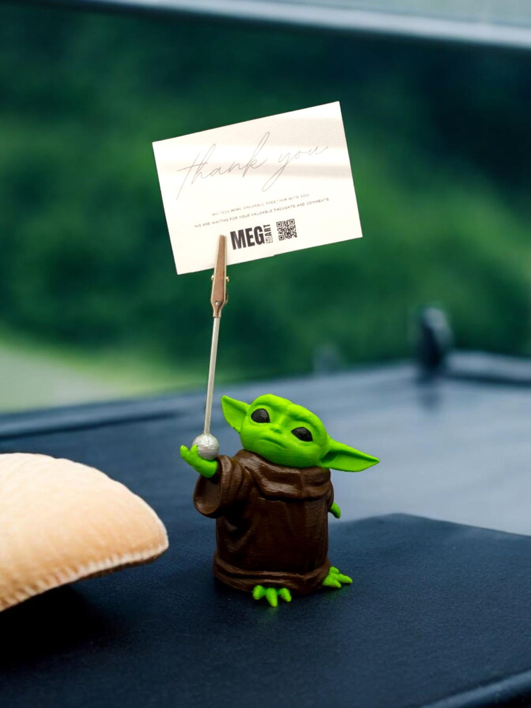 Cute Baby Yoda Grogu Desk Memo Holder - Star Wars Decorated Office ...