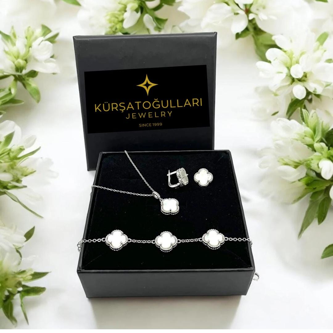 925 Sterling Silver 3-piece Women's Jewelry Set, Women Jewelry Set ...