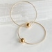 Large Modern Ball Hoops - Etsy