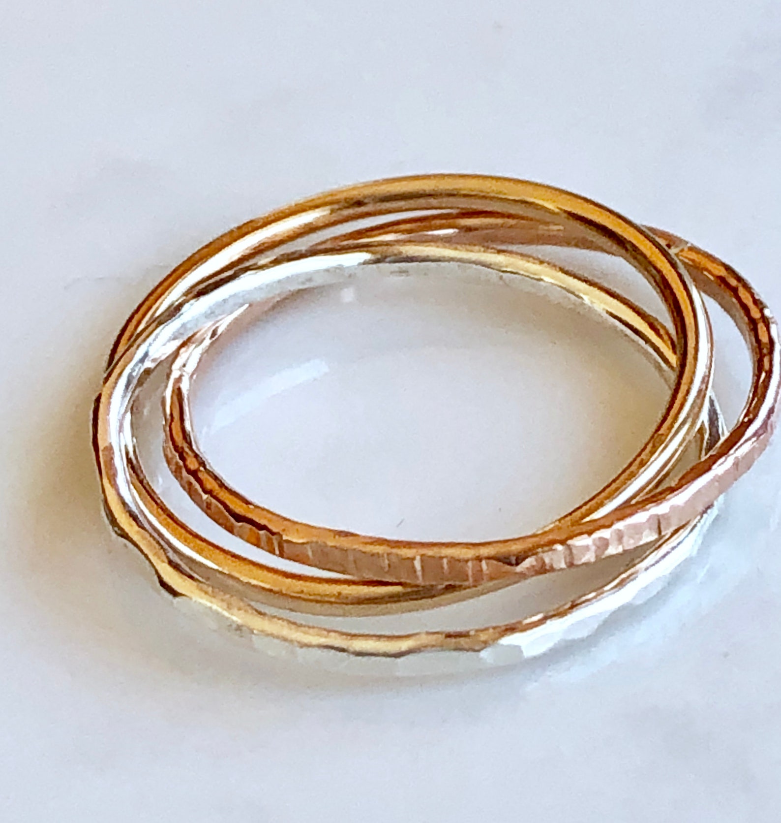 Eternity Ring-mixed Metal - Etsy