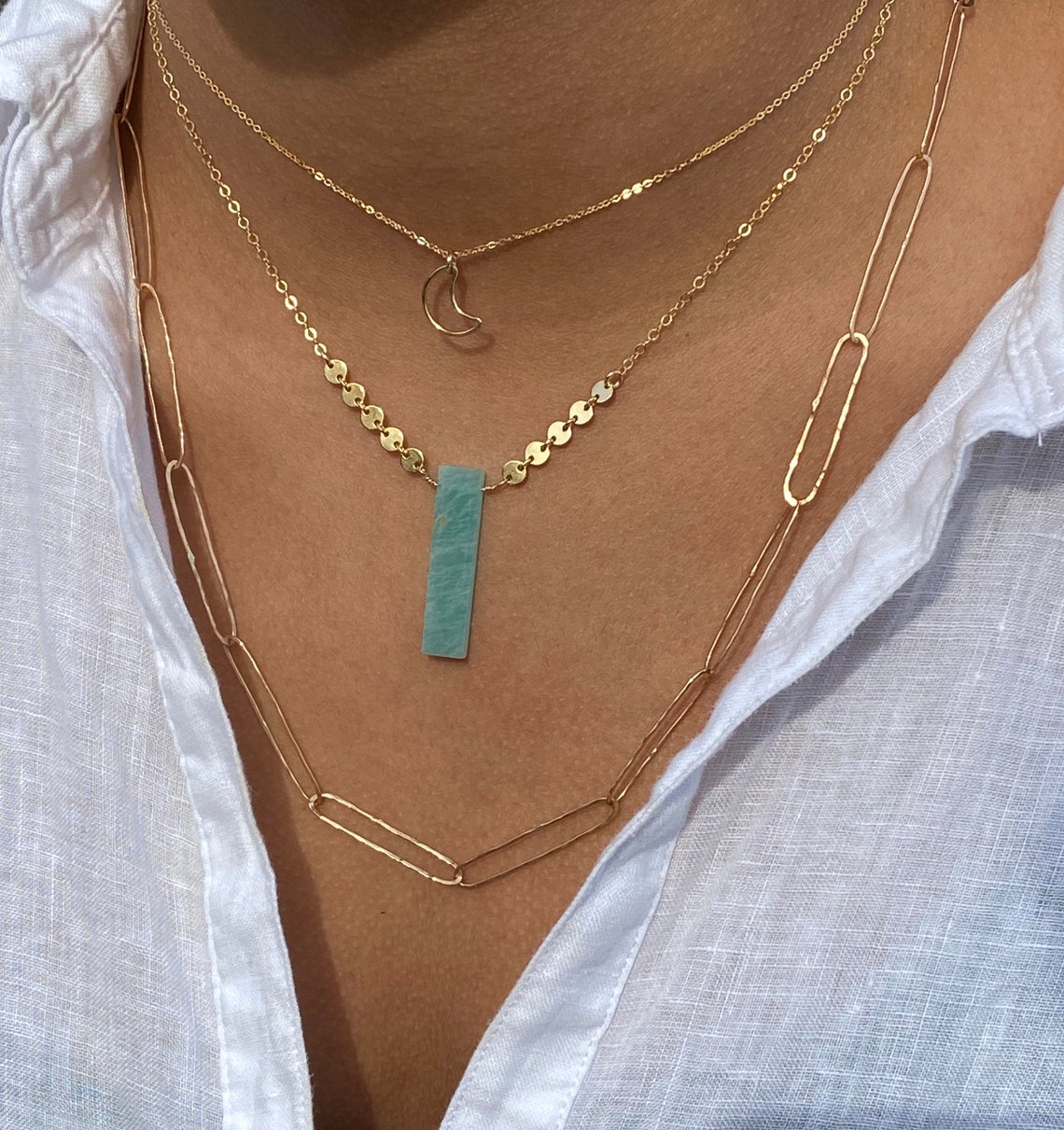 Hand Forged Link Necklace-22" - Etsy