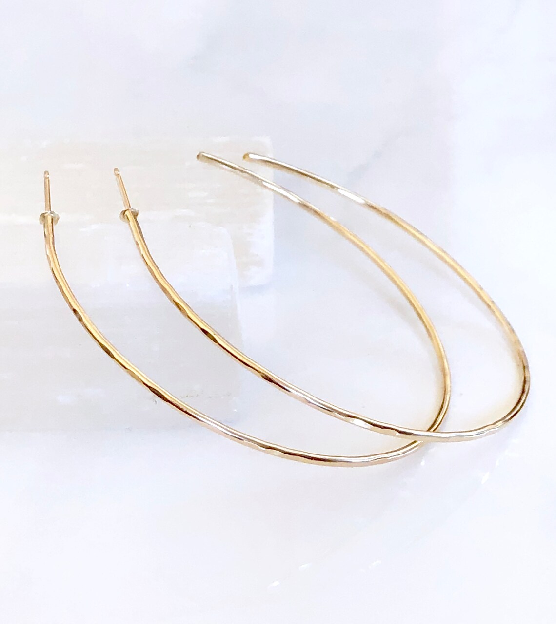 Large Classic Gold Hoops - Etsy