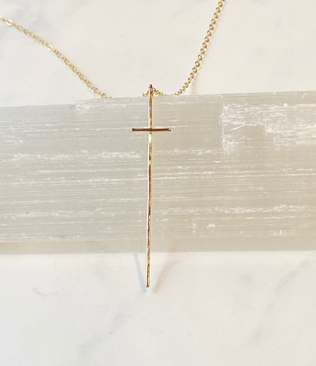 Modern Cross Necklace - Etsy