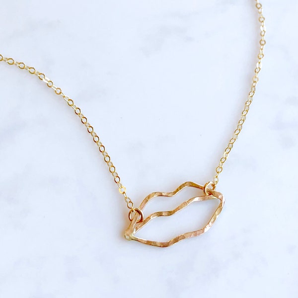 Lip Necklace - Etsy