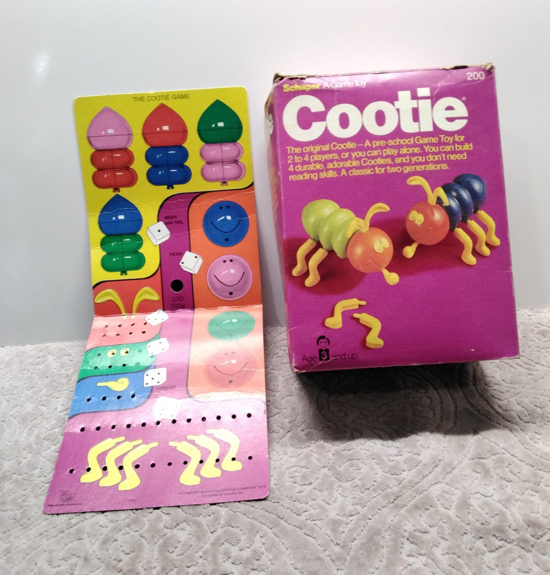 1976 Vintage Schaper Cootie Game in Box #200 Extra Replacement Parts - Etsy