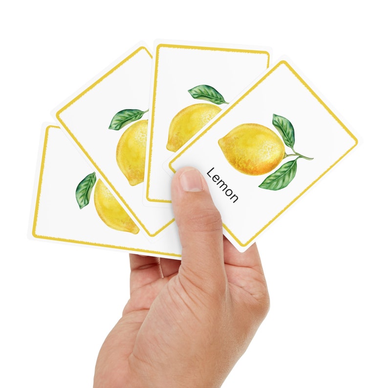 50 Fruits Cards, Fruits Flashcards, Printable Real Pictures Flashcards ...
