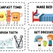 DAILY ROUTINE CHART, Visual Schedule Toddler Kids Routine Chart ...