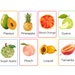 50 Fruits Cards, Fruits Flashcards, Printable Real Pictures Flashcards ...