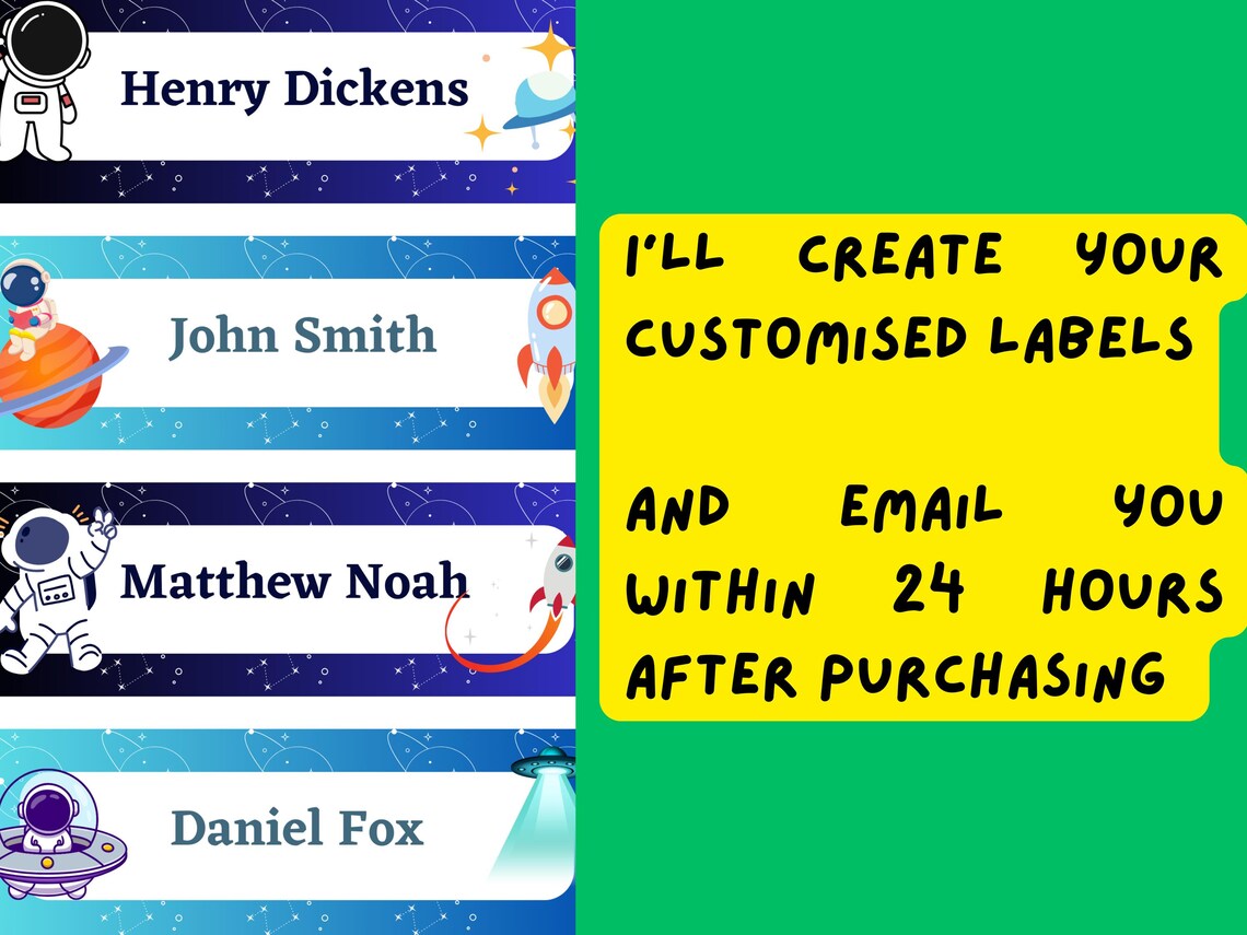 Customised Student Labels, Classroom Labels, Name Tags,back to School ...