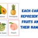 50 Fruits Cards, Fruits Flashcards, Printable Real Pictures Flashcards ...