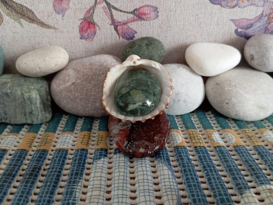 Sea Stone and Shell Handmade Gift Statue Sea Stones for Crafts Beach ...